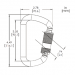 C775 Kwiklock Carabiner - Pensafe Inc. ™ Pensafe Inc.